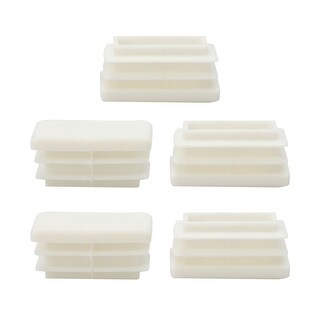 15x30mm Plastic Ribbed Tube Inserts End Caps,Patio Furniture Feet 5pcs ...