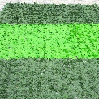 50X100cm Artificial Leaf Roll Privacy Screen Hedge Wall Fence Balcony ...