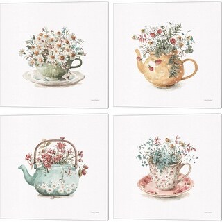 Lisa Audit 'Garden Tea' Canvas Art (Set of 4) - Bed Bath & Beyond ...