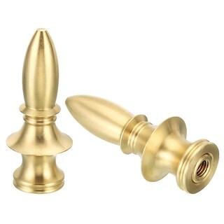 2set 2.1" Tall Brass Lamp Finials Lamp Shade Decoration Screw Cap Knob ...
