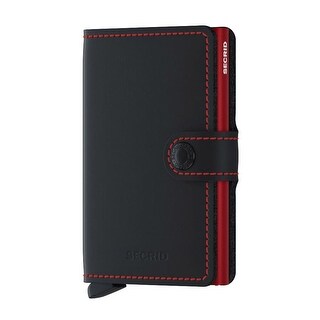 Secrid Men's Modern Aluminium Black & Red Wallet with RFID-Blocking ...