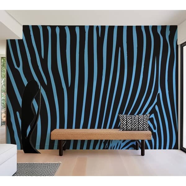 zebra wall mural