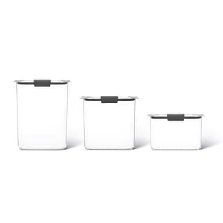 Rubbermaid® Brilliance™ Plastic Food Storage Pantry Baking Set of 3 ...