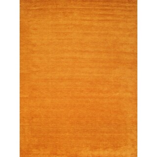 Ahgly Company Machine Washable Contemporary Neon Orange Area Rugs - Bed ...