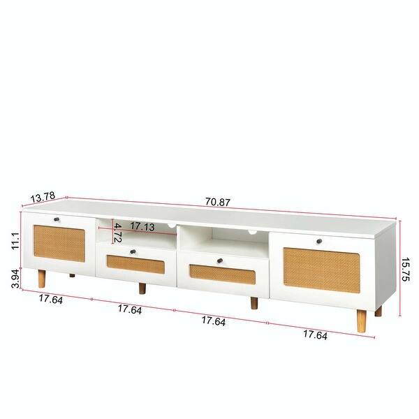70'' Width Farmhouse TV Stand - Bed Bath & Beyond - 37247645