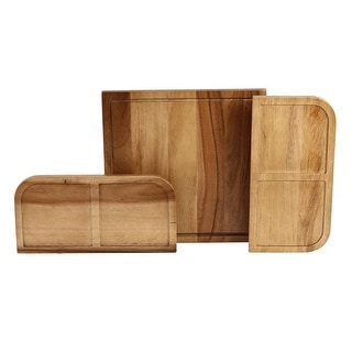 Sango Atelier Acacia Wood 3-Piece Stackable Cutting Board Set- Small ...