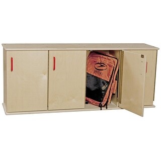 Contender Four-Section Stackable Lockers with Doors - Assembled - 49 ...