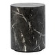 Sully Round Pedestal Side Table, Black and White - Bed Bath & Beyond - 37840283