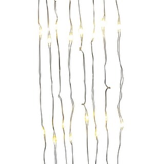 50 Count Battery Operated Warm White Superbright LED Christmas Lights ...