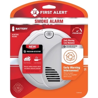 First Alert Wireless Interconnect Photoelectric Smoke Detector 1 pk ...
