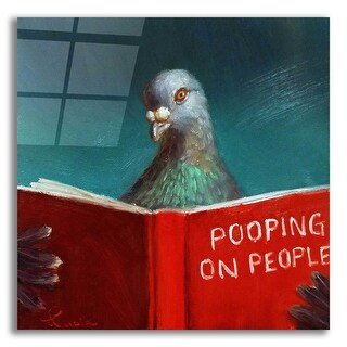 Epic Art 'Pooping on People' by Lucia Heffernan, Acrylic Glass Wall Art ...