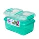 3-Piece Airtight Food Storage Container Set with Locking Clips ...
