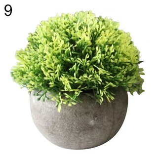 Artificial Flower Plant Grass Paper Pulp Pot Bonsai Ornament Garden ...