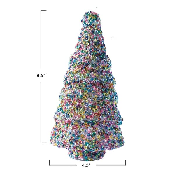 Glass Tree Decor with Sequins - Multi - Bed Bath & Beyond - 41394735