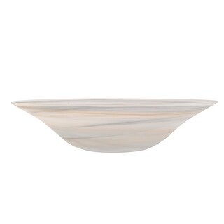 Swirl Lg. Decorative Bowl Matte Finish 19.5" Dia- A - Taupe Alabaster ...