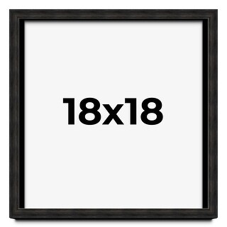 18x18 Shadow Box Black Rustic Barnwood Display Frame | 1.125 Inch - Bed ...