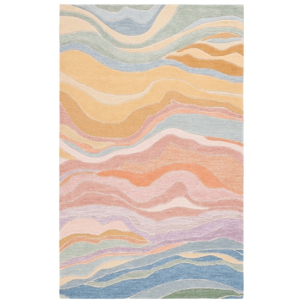 SAFAVIEH Handmade Rodeo Drive Bjarndis Mid-Century Modern Wool Rug ...