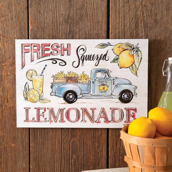 Fresh Squeezed Lemonade Wall Sign - Bed Bath & Beyond - 35492900