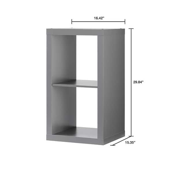 2-Cube Storage Organizer, Gray - Bed Bath & Beyond - 35869100
