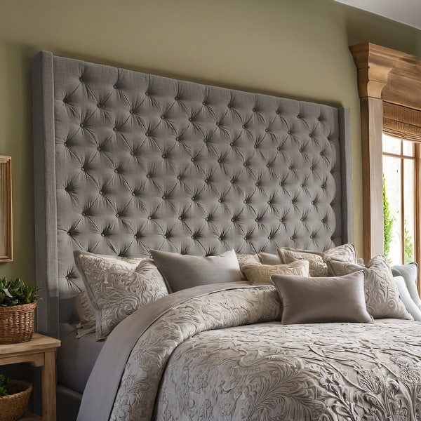 pattern fabric headboard