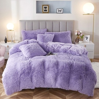 Fluffy Bedding Duvet Cover Set Down Comforter Quilt Cover - Bed Bath ...