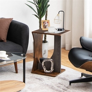 2-Tier Retro Compact End Table for Living Room - Bed Bath & Beyond ...
