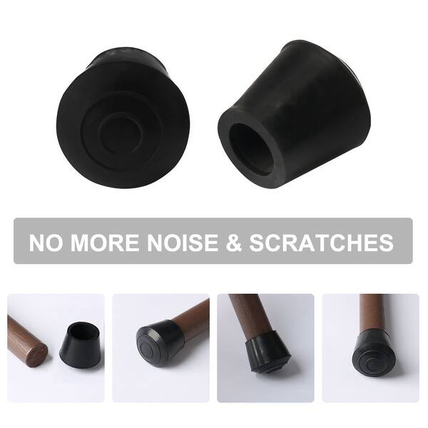 Rubber Furniture Chair Leg Cap Tip Cup Feet Cover 3/8" Inner Dia 50pcs ...