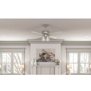 Hunter 52" Vivien Ceiling Fan with LED Light Kit and Handheld Remote ...
