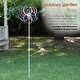 Alpine Corporation 68" Tall Outdoor Solar Powered Patriotic Dual ...