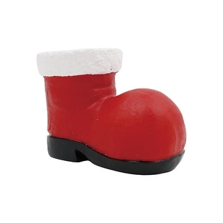 Resin Santa Boot Container Decorative Object for Christmas - Red - Bed ...