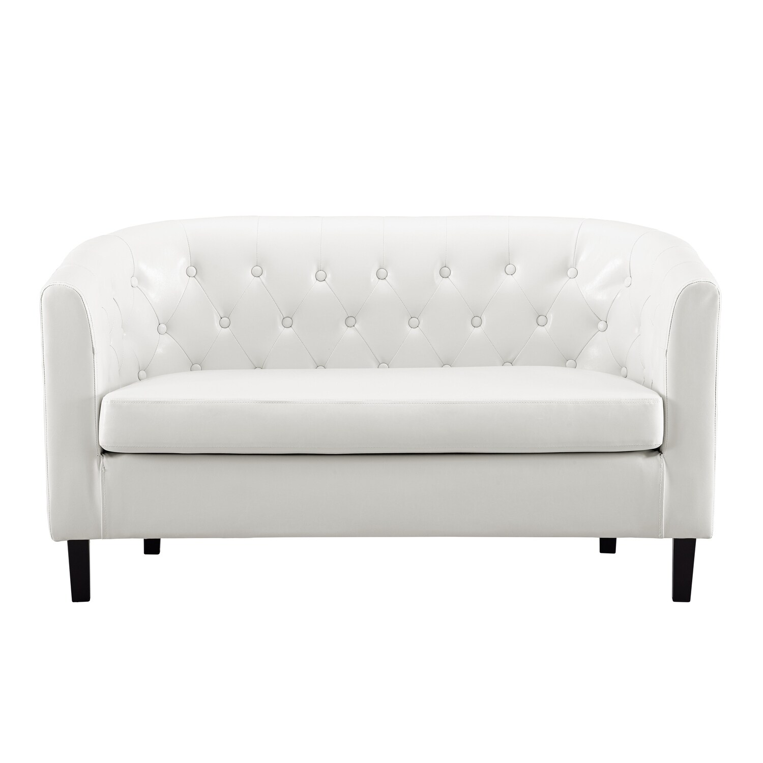 Comfy leather loveseat store