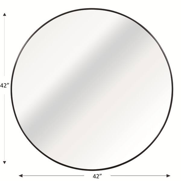42 Inch Metal Round Bathroom Mirror - Bed Bath & Beyond - 39711295