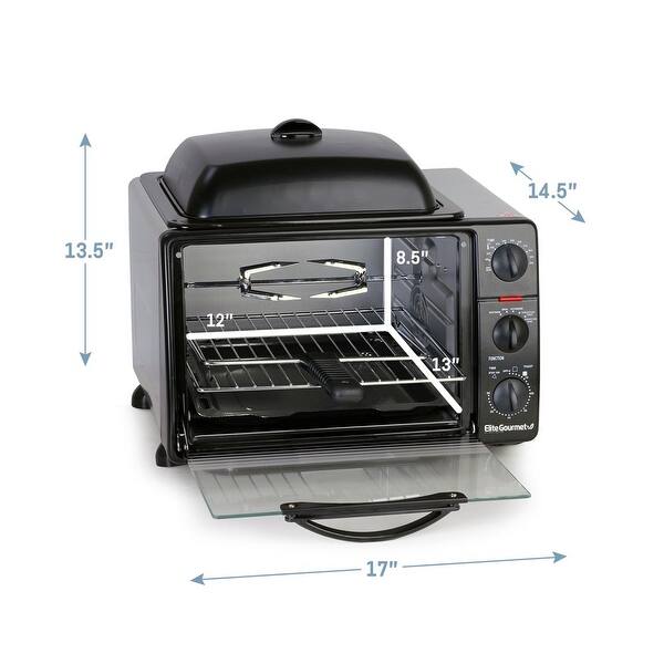 MaxiMatic 6 Slice Toaster Oven Broiler with Rotisserie Grill and ...