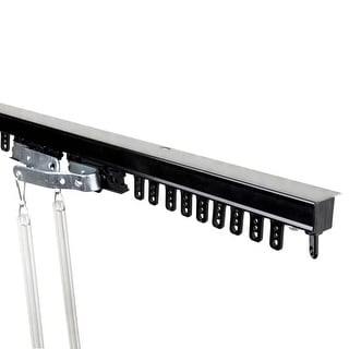 Commercial Heavy Duty Ceiling Track Kit 6Ft Black - 4 x 74 x 4 - Bed ...