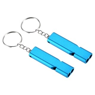 2Pcs Emergency Survival Whistle, Double Tubes Whistles Super Loud ...