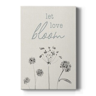 Let Love Bloom Premium Gallery Wrapped Canvas - Ready to Hang - Bed ...