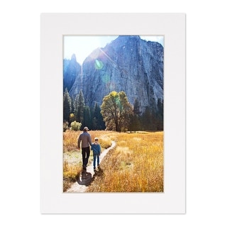 8x10 Mat for 11x14 Frame - Precut Mat Board Acid-Free White 8x10 Photo ...