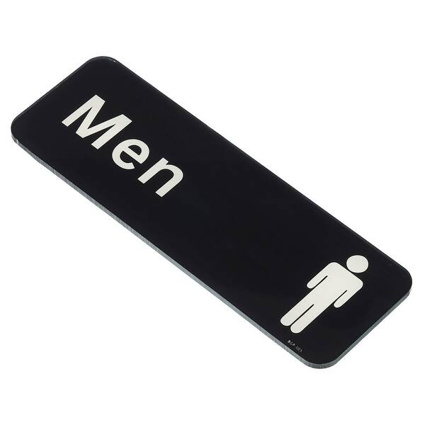 Men Toilet Sign Self Adhesive Door Wall Sticker Decor Black - Bed Bath ...