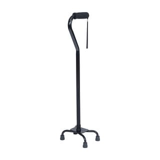 Adjustable Left or Right Handed Quad Cane w/ Padded Handle, Large Base ...