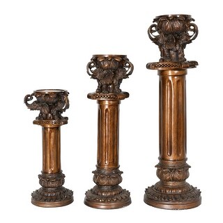 Elephant Pillar Centerpiece Set of 3 - Bed Bath & Beyond - 39164879