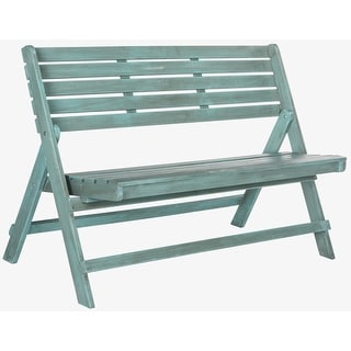Luca Indoor/Outdoor Urban Acacia Folding Bench - Bed Bath & Beyond ...