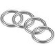 Welded O Ring, 50 x 6mm Strapping Round Rings Stainless Steel 4pcs ...