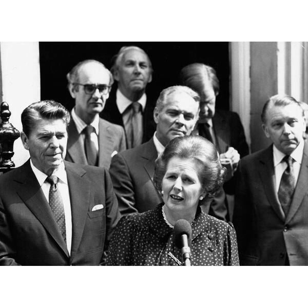 Ronald Reagan and Margaret Thatcher Photo Print - Bed Bath & Beyond ...
