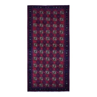 Shahbanu Rugs Red Vintage Persian Baluch Repetitive Bokara Elephant ...