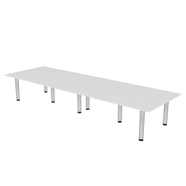 12 Person Rectangular Conference Table Power And Data Units Post Legs ...
