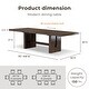 Furniture of America Liora Modern Dark Walnut 108-inch Solid Wood ...