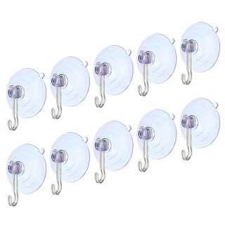 Suction Cup with Detachable Metal Hooks Wall Hanger for Glass Window ...