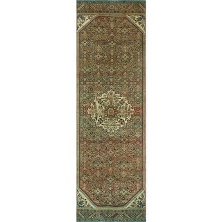 Fine Vintage Distressed Meryl Brown/Rust Runner - 3'6" x 11'1" - Bed ...