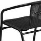 Indoor/Outdoor Stacking Rattan Restaurant Patio Chairs (Set of 4) - Bed ...