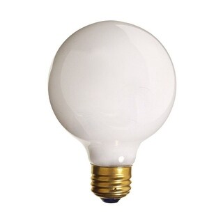 60W Round White G25 Globe Light Bulb American Imaginations - Bed Bath ...